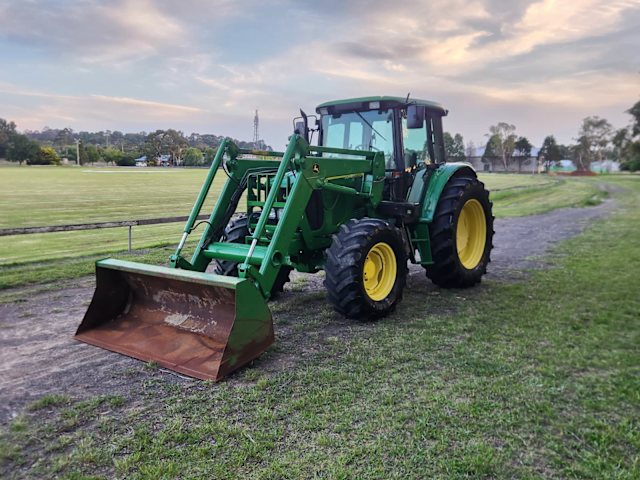 John Deere 6320 100Hp 4WD Cab Tractor Loader - Pre-Emission Mechanical ...