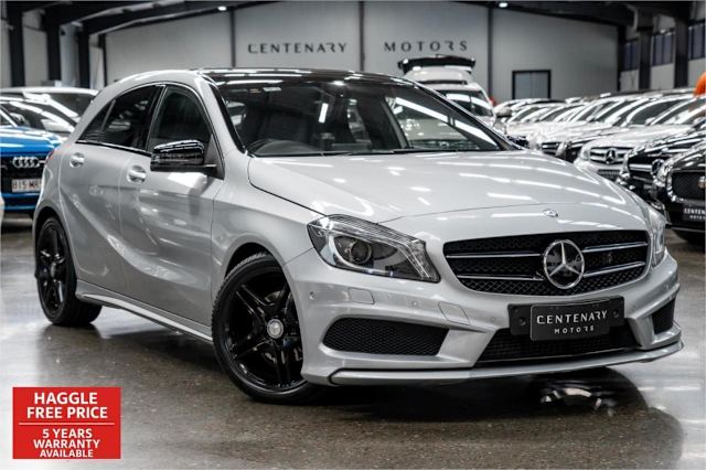 2013 Mercedes-Benz A-Class W176 A200 DCT Silver, Chrome 7 Speed Sports ...