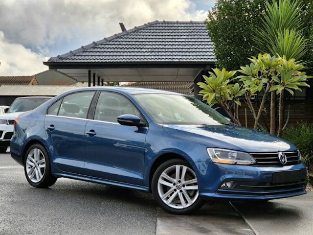 2015 Volkswagen Jetta 1B MY15 118TSI DSG Highline Blue 7 Speed Sports ...