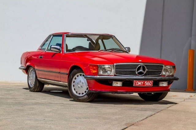 1986 Mercedes-Benz 560SL R107 Red 4 Speed Automatic Convertible | Cars ...