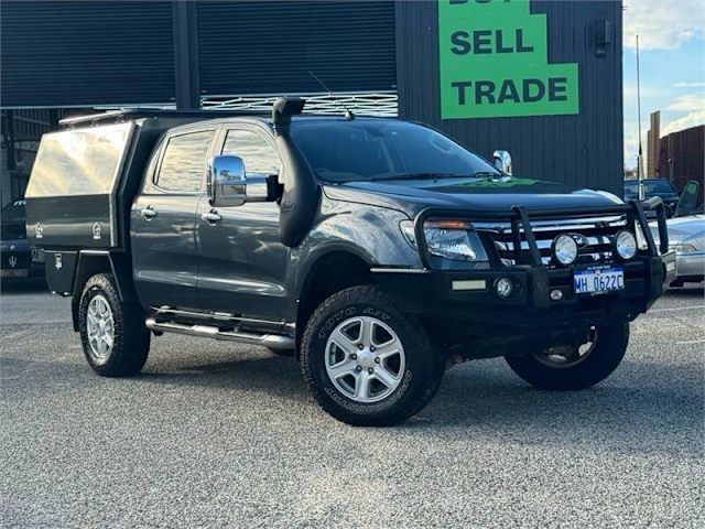 2012 Ford Ranger PX XLT 3.2 (4x4) Grey 6 Speed Manual Double Cab Pick ...