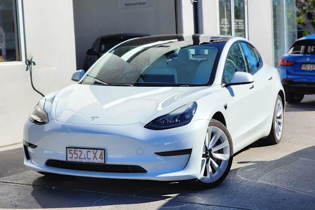2021 Tesla Model 3 MY21 Standard Range Plus White 1 Speed Reduction ...