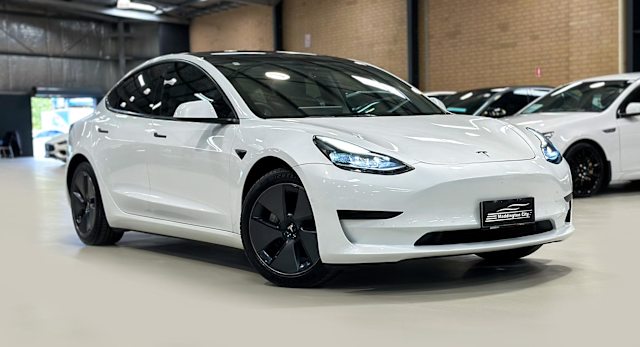 2021 Tesla Model 3 MY21 Standard Range Plus White 1 Speed Reduction ...