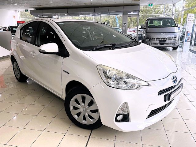 2014 Toyota Prius c NHP10R Hybrid White Continuous Variable Hatchback ...