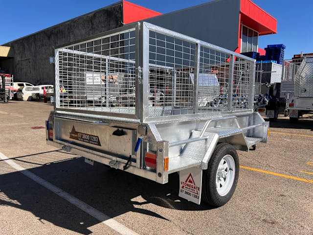 𝗣𝗿𝗲𝗺𝗶𝘂𝗺 𝗤𝘂𝗮𝗹𝗶𝘁𝘆 6x4 Box Trailer With 600mm Removable Cage & Spare Wheel ...