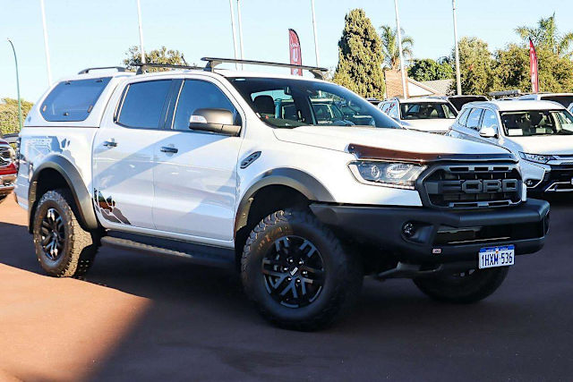 2018 Ford Ranger PX MkIII 2019.00MY Raptor White 10 Speed Sports ...