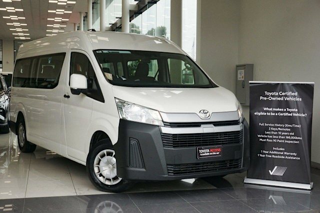 2019 Toyota HiAce GDH322R Commuter High Roof Super LWB White 6 Speed ...