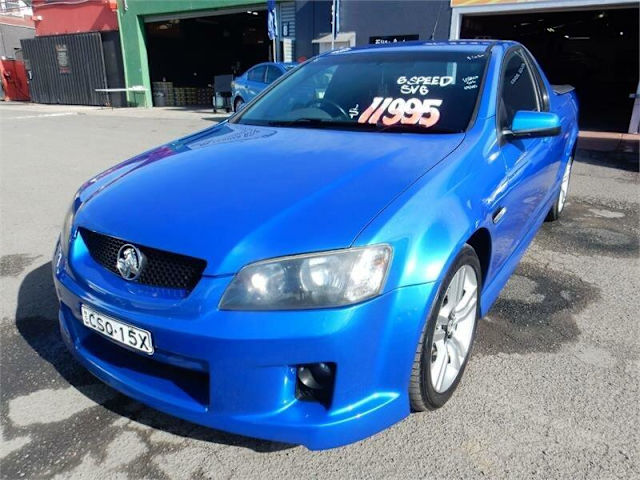 2009 Holden Commodore VE MY09.5 SV6 Blue 6 Speed Manual Utility | Cars ...