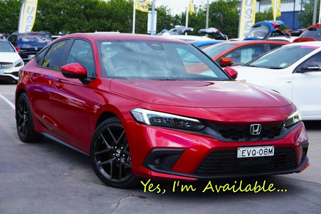 2022 Honda Civic 11th Gen MY22 VTi LX Red 1 Speed Constant Variable ...