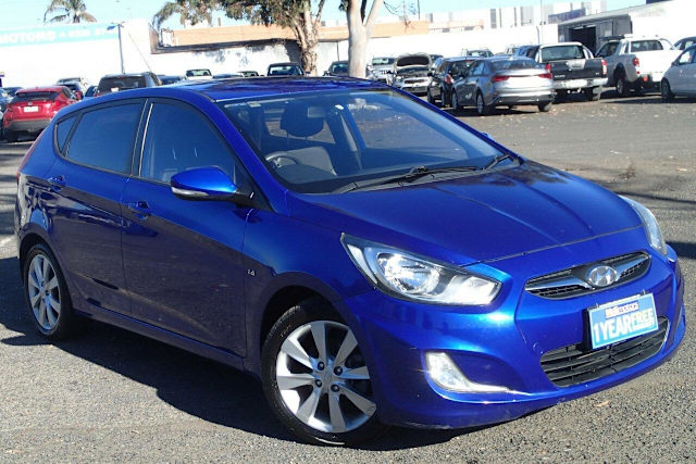 2011 Hyundai Accent RB Premium Blue 4 Speed Automatic Hatchback | Cars ...