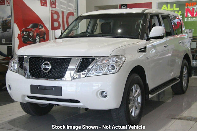 2016 Nissan Patrol Y62 MY15 TI White 7 Speed Sports Automatic Wagon ...