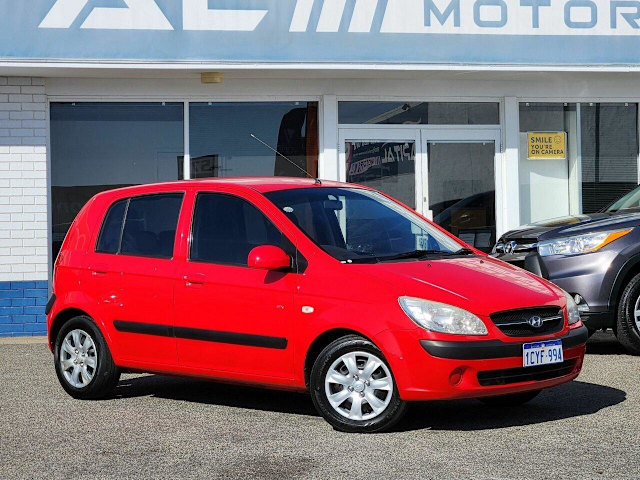 2007 Hyundai Getz TB MY07 SX Red 4 Speed Automatic Hatchback | Cars ...