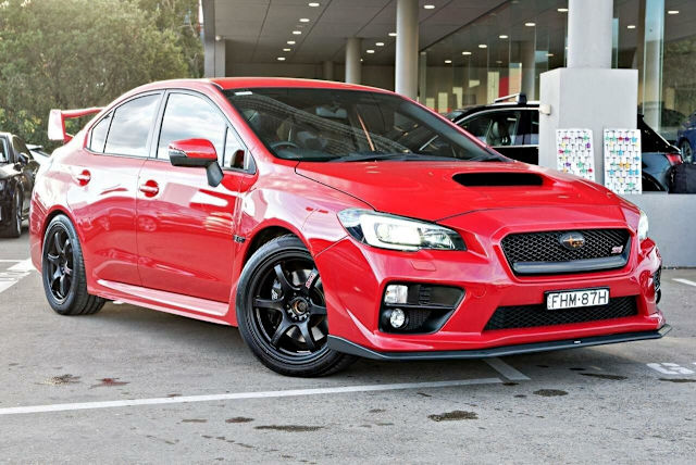 2015 Subaru WRX STi Red Manual Sedan | Cars, Vans & Utes | Gumtree ...