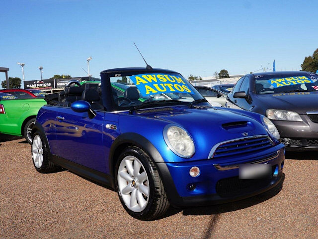 2005 Mini Cabrio R52 MY05 Cooper S Electric Blue 6 Speed Manual ...