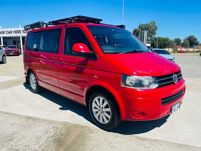 2010 Volkswagen Multivan T5 MY10 Comfortline DSG Red 7 Speed Sports ...