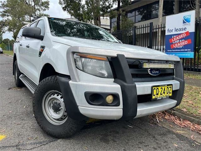 2012 Ford Ranger PX XL 2.2 (4x4) White 6 Speed Manual Crew Cab Utility ...