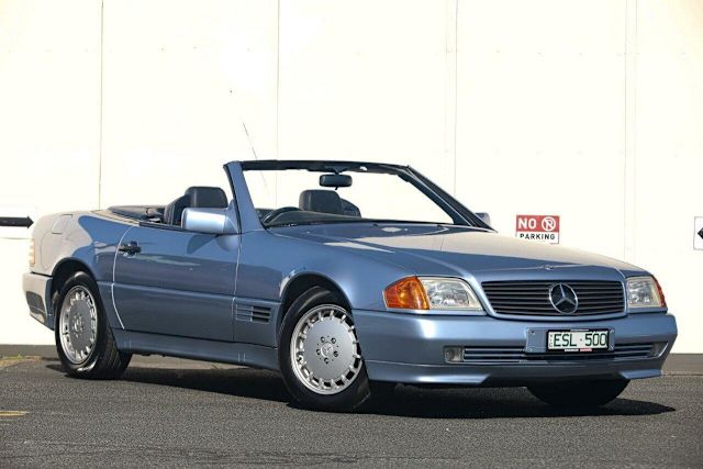 1991 Mercedes-Benz 500SL R129 Pearl Blue 4 Speed Automatic Convertible ...