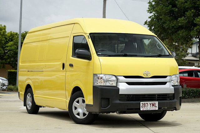 2018 Toyota HiAce KDH221R High Roof Super LWB Yellow 4 Speed Automatic ...