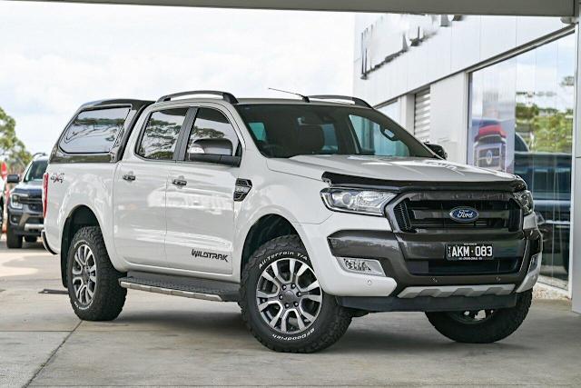 2016 Ford Ranger PX MkII Wildtrak Double Cab Cool White 6 Speed Manual ...