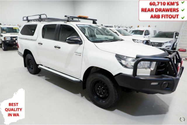 2022 Toyota Hilux GUN126R SR White 6 Speed Sports Automatic Utility ...