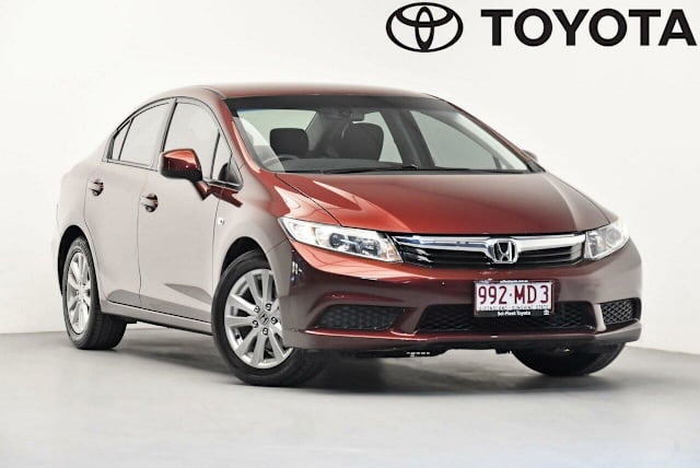 2013 Honda Civic 9th Gen Ser II VTi-L Red 5 Speed Sports Automatic ...