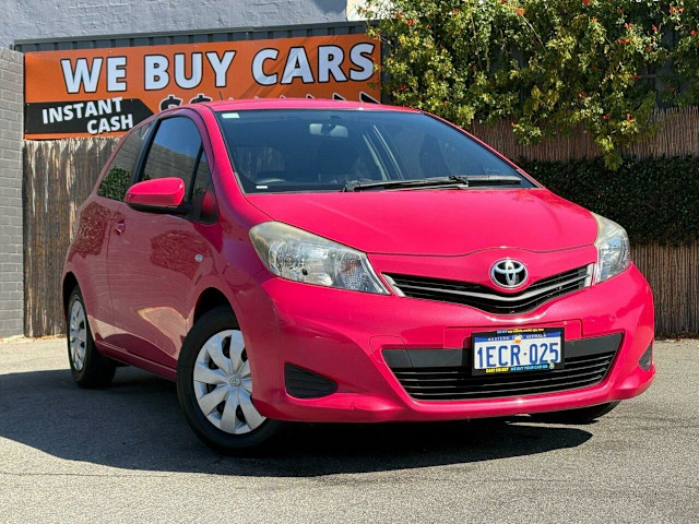 2012 Toyota Yaris NCP130R YR Pink 4 Speed Automatic Hatchback | Cars ...
