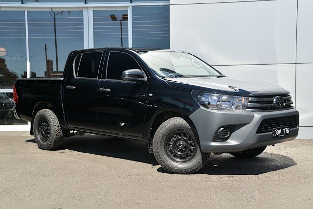 2021 Toyota Hilux TGN121R Workmate Double Cab 4x2 Eclipse Black 5 Speed ...