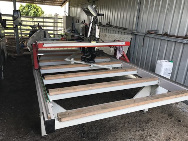 Wood Wizz timber slab flatbed surfacing & finishing machine fully ...
