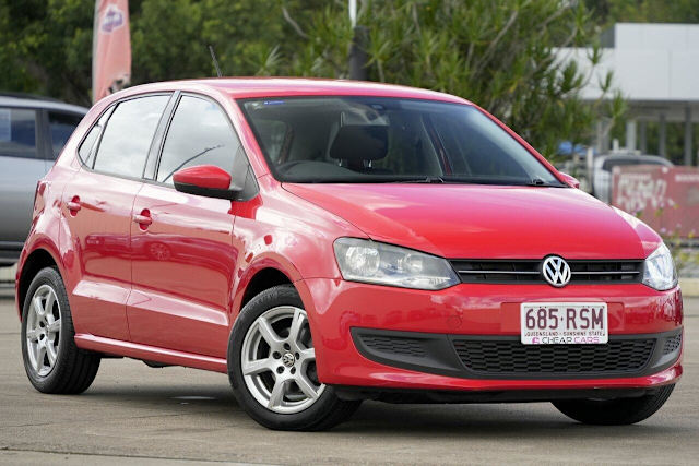 2011 Volkswagen Polo 6R MY11 77TSI Comfortline Red 6 Speed Manual ...