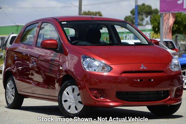 2014 Mitsubishi Mirage LA MY14 ES Pink 5 Speed Manual Hatchback | Cars ...