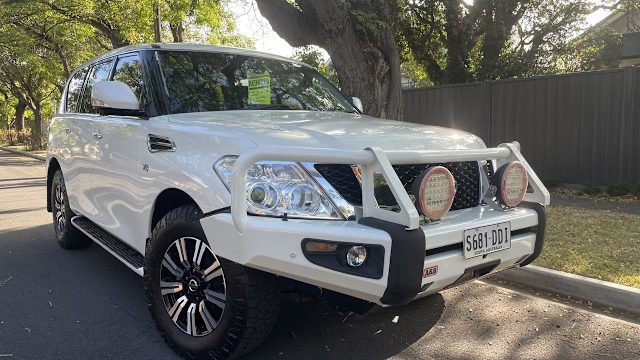 2015 Nissan Patrol Y62 TI-L (4x4) Pearl White 7 Speed Automatic Wagon ...