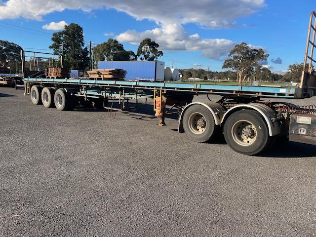 Trailer Flat Top Tipper 45ft Maxitrans Tip over axle Air bags Lead 3 ...