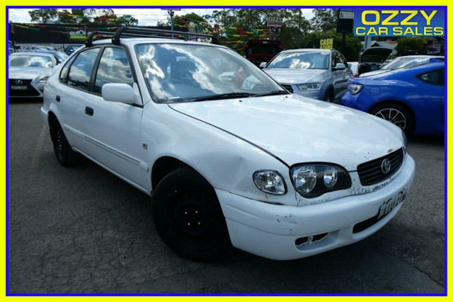 2000 Toyota Corolla AE112R Conquest Seca White 5 Speed Manual Liftback ...