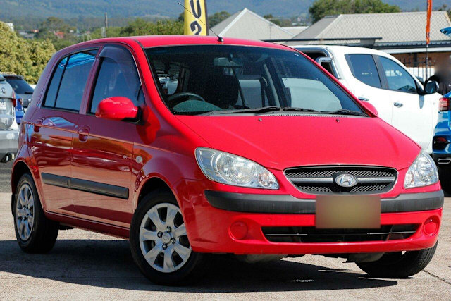 2009 Hyundai Getz TB MY09 SX Red 4 Speed Automatic Hatchback | Cars ...