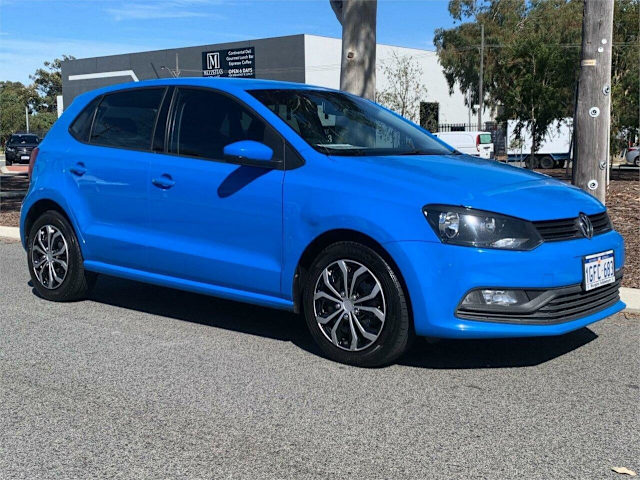 2016 Volkswagen Polo 6R MY16 66TSI DSG Trendline Blue 7 Speed Sports ...