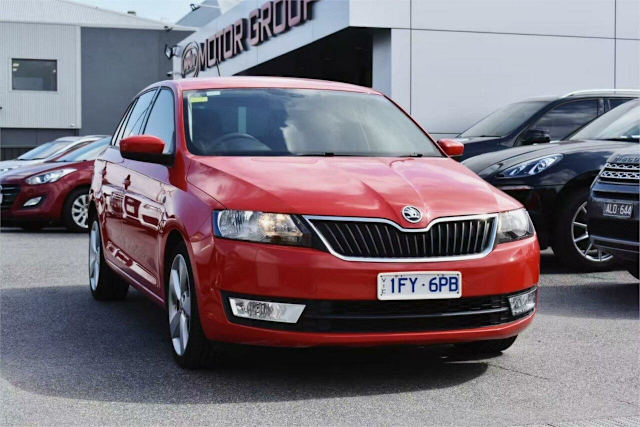 2014 Skoda Rapid NH MY15 Elegance Spaceback DSG Red 7 Speed Sports ...