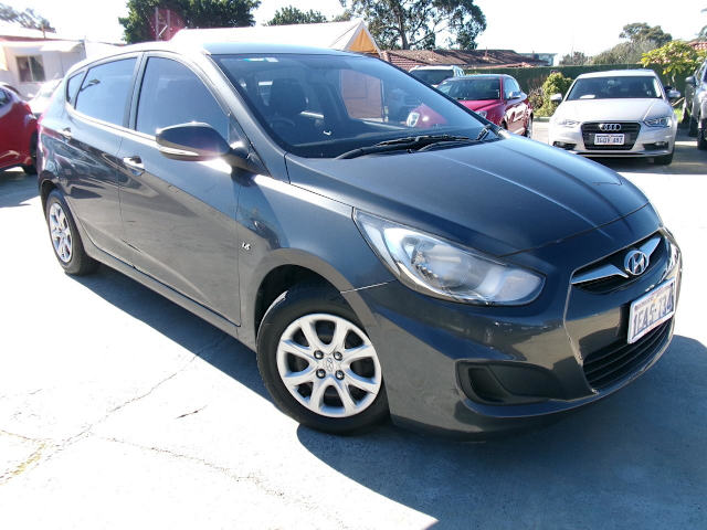 2012 Hyundai Accent RB Active Grey 6 Speed Manual Hatchback | Cars ...