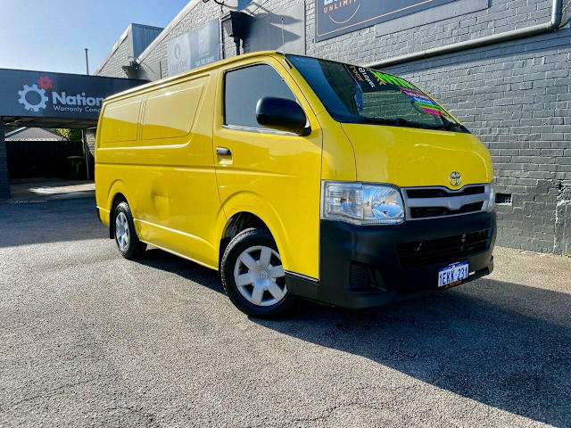 2013 Toyota HiAce KDH201R MY12 LWB Yellow 5 Speed Manual Van | Cars ...