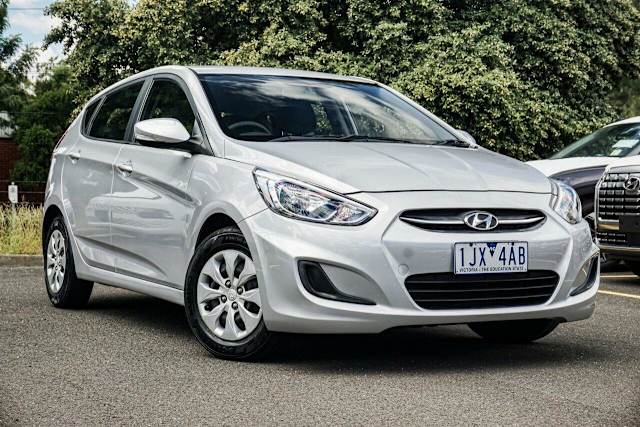 2017 Hyundai Accent RB4 MY17 Active Silver 6 Speed Constant Variable ...
