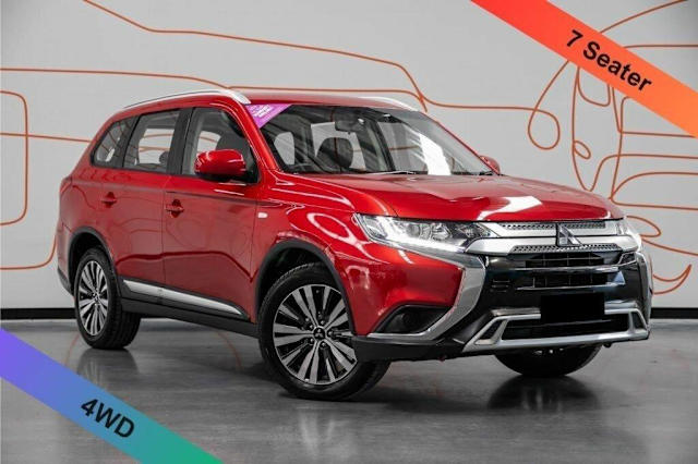 2019 Mitsubishi Outlander Red Constant Variable Wagon | Cars, Vans ...