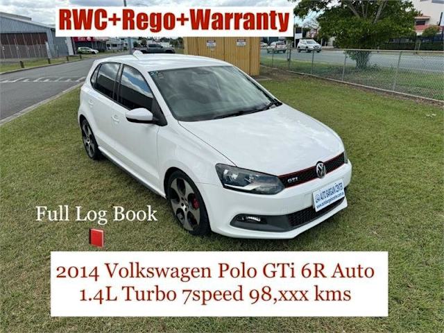 2014 Volkswagen Polo 6R MY14 GTi White 7 Speed Auto Direct Shift ...