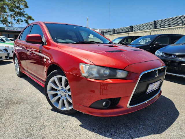 2009 Mitsubishi Lancer CJ MY10 Ralliart TC-SST Red 6 Speed Sports Automatic Dual Clutch Sedan ...