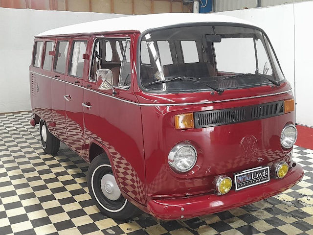 1978 Volkswagen Kombi IN AUCTION AT LLOYDS Maroon 4 Speed Manual Panel ...