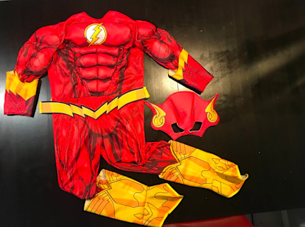 Flash Superhero Pumpkin Stencil