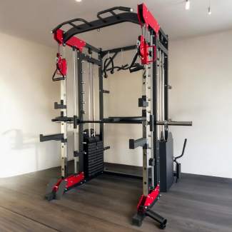 Home Gym Gear 6 IN 1 POWER RACK WITH SMITH CABLE MACHINE BRAND Gym Fitness in Carrara QLD Gumtree Australia