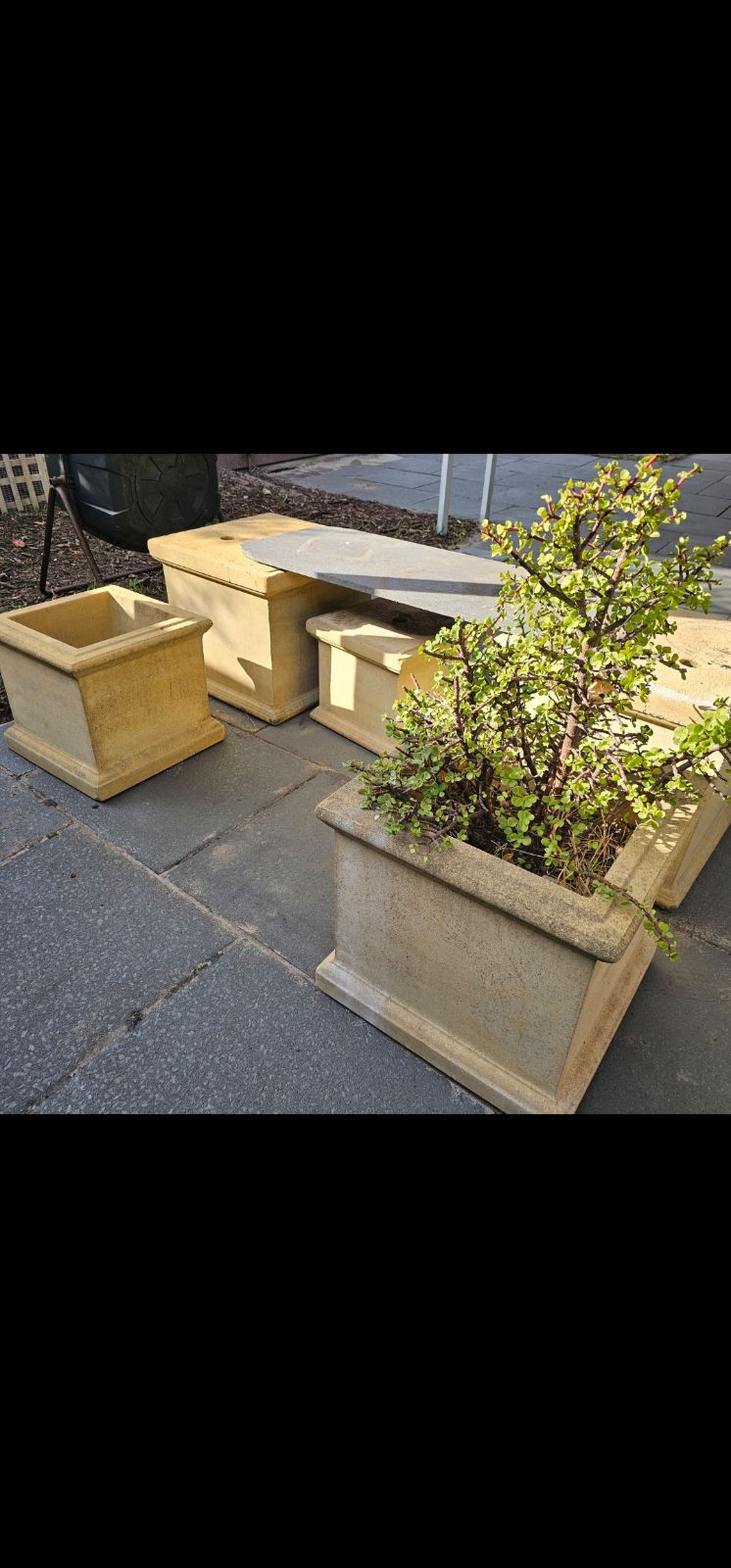 Square limestone planters - Pots & Garden Beds in Eden Hill WA ...