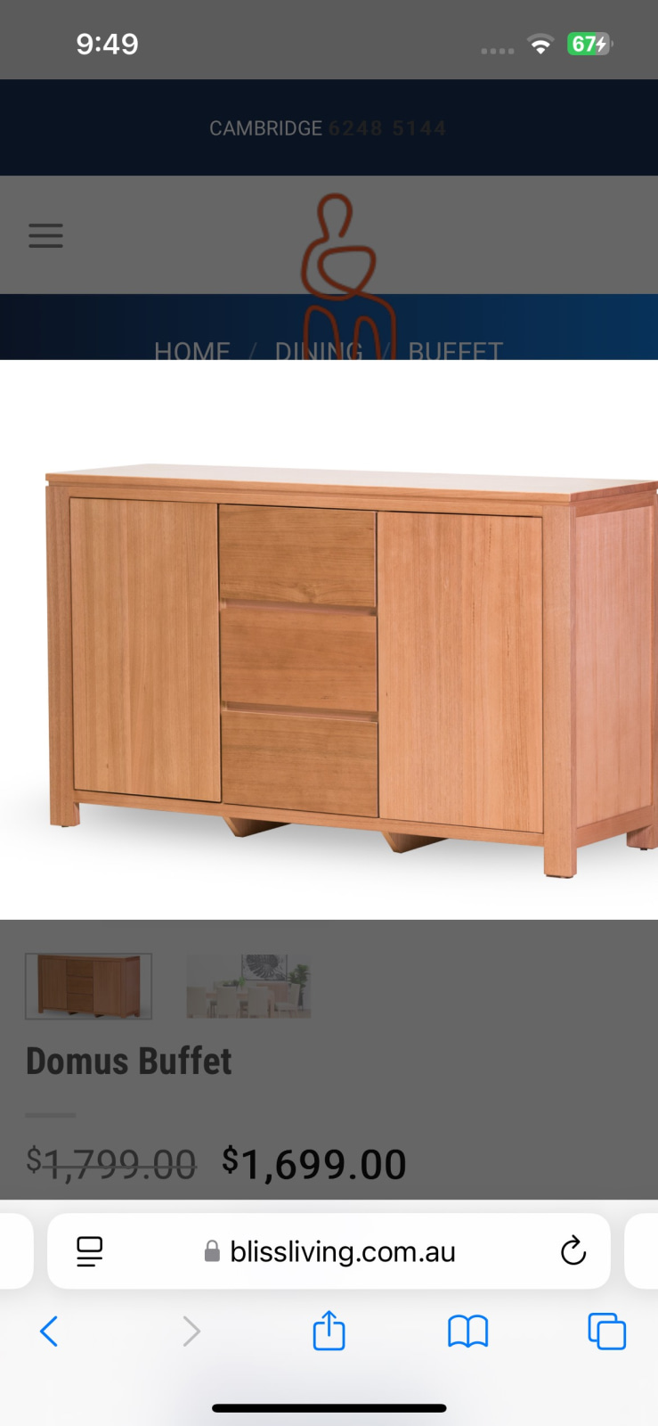 Buffet table gumtree store
