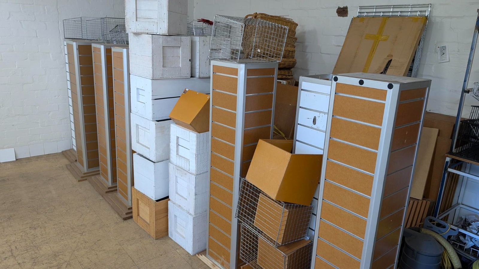 FREE Display Equipment Walls, Stands, Hooks