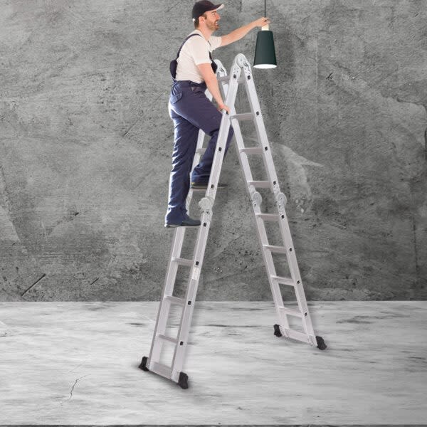 Multi Purpose Folding Ladder 4.7M Aluminum - Ladders & Scaffolding in ...