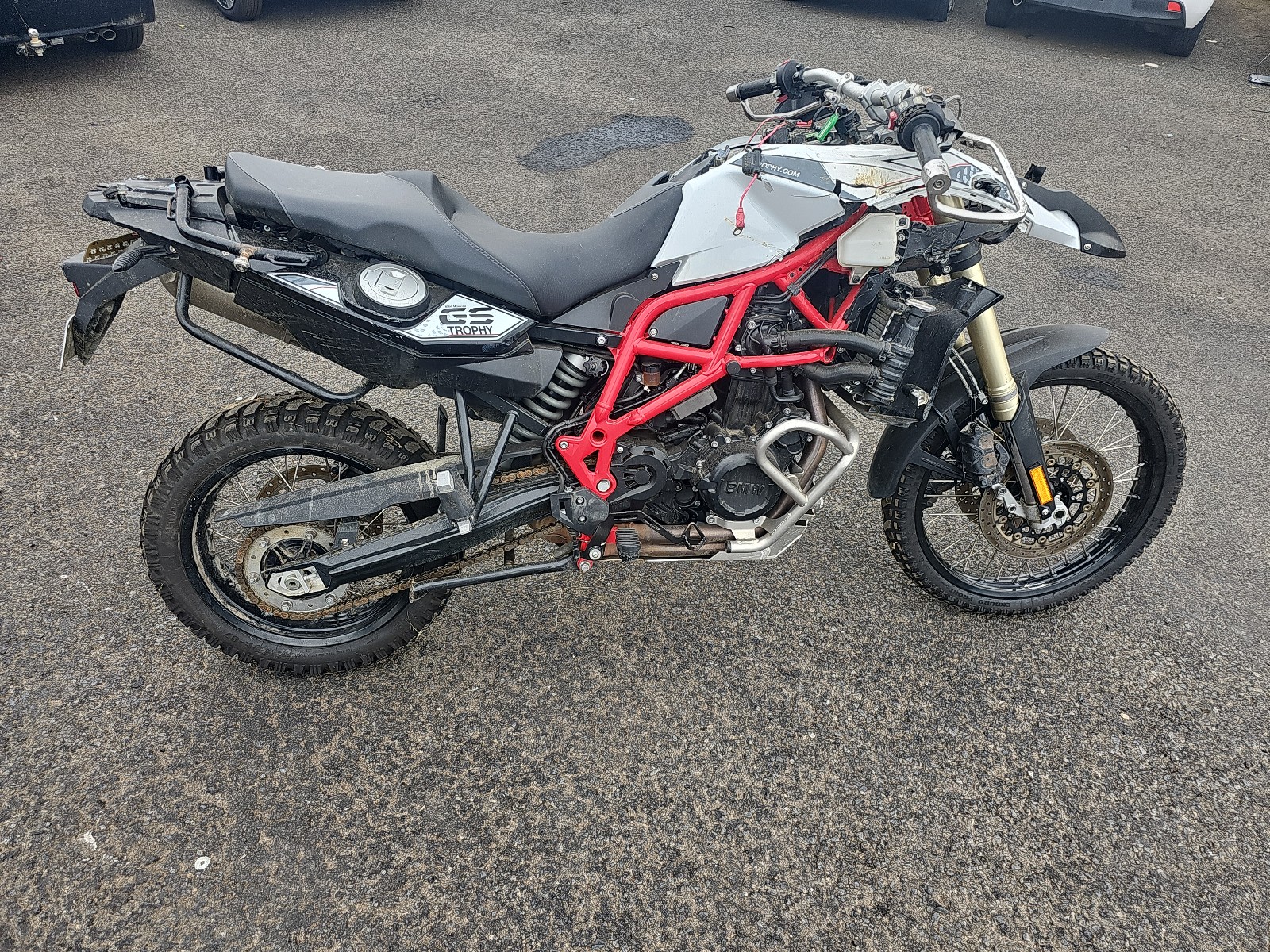 BMW GS 800 trophy edition Adventure bike 2017 model. crashed ...